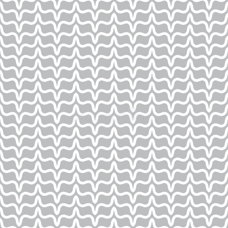 Seamless Pattern with Wave-shaped Shapes. Oscillation of Lines in Space ...