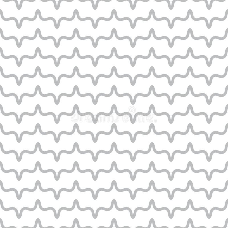 Seamless Pattern with Wave-shaped Shapes. Oscillation of Lines in Space ...