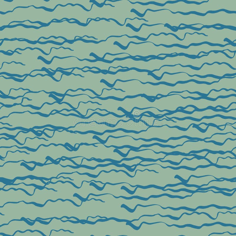 Seamless Pattern with Wavy Lines. Hand Drawn Stock Vector ... Seamless Pattern with Wavy Lines. Hand Drawn Stock Vector ...