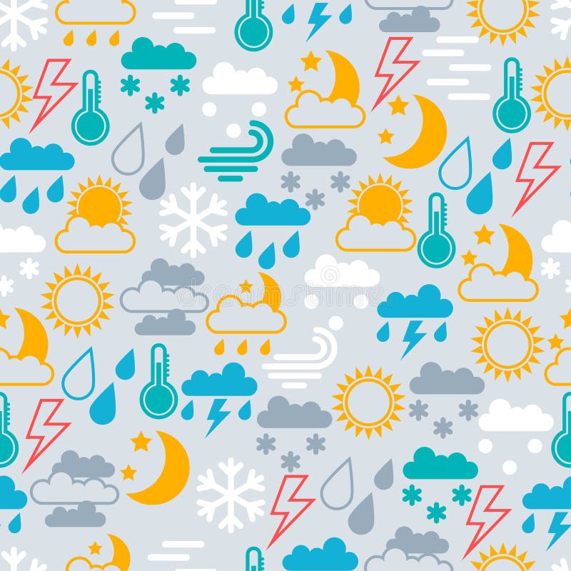 Weather pattern, vector stock vector. Illustration of nature - 3383203