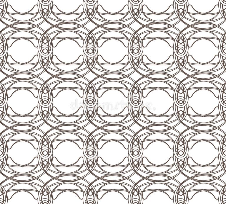 Seamless Pattern with Weaving Circle Mesh Stock Vector - Illustration ...