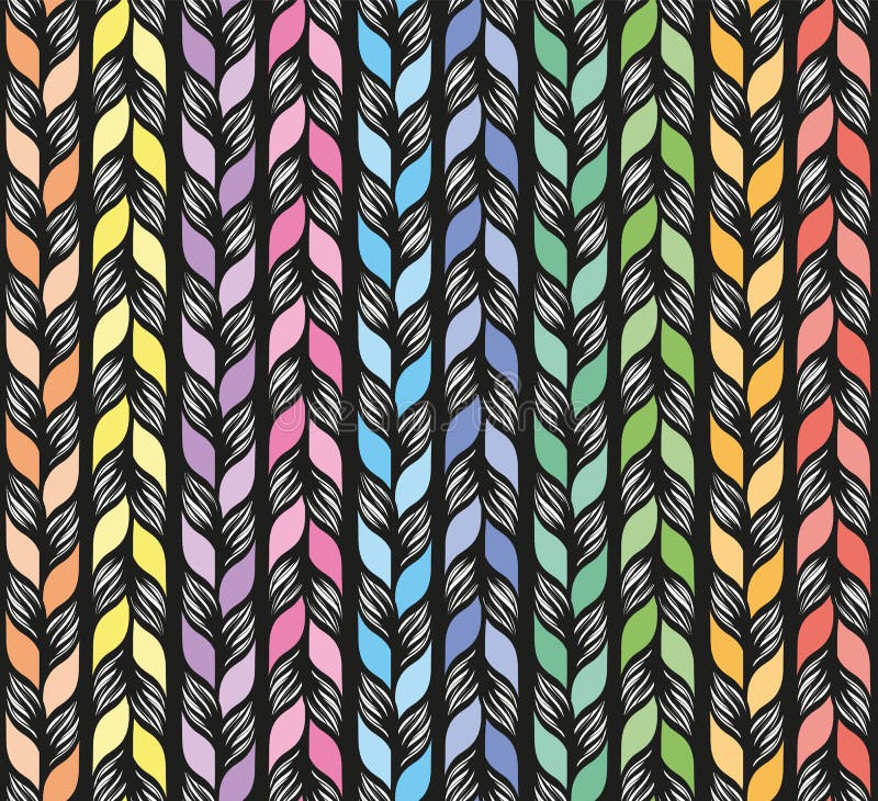 Seamless Weaving Pattern With Clipping Patch Stock Illustration ...