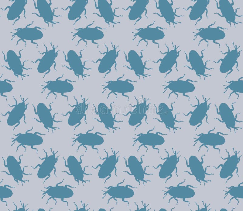 Seamless Pattern with Weevil Bugs. Endless Background with Beetles Stock Vector - Illustration ...