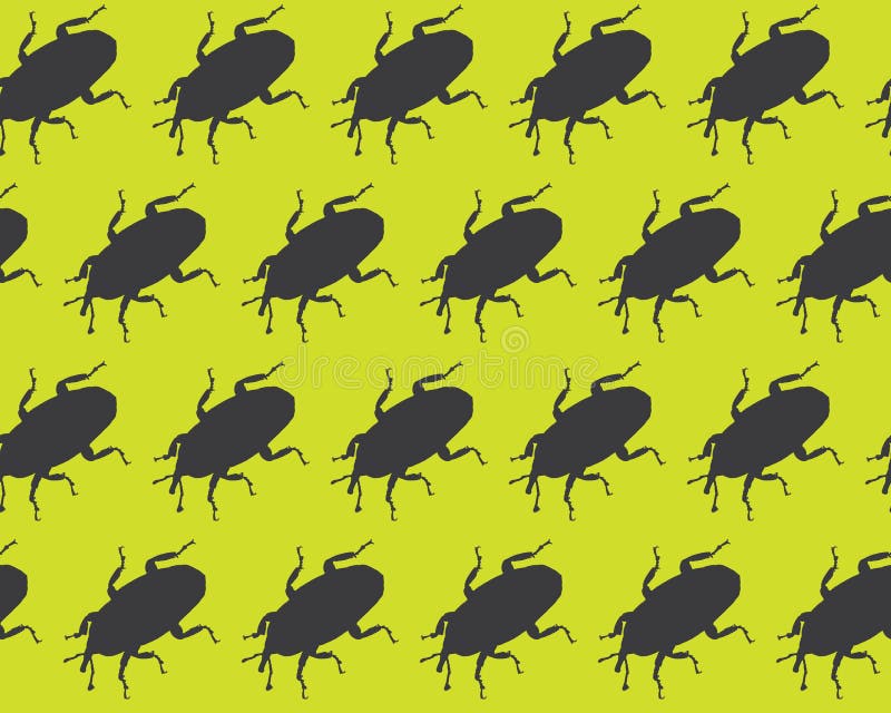Seamless Pattern with Weevil Bugs. Endless Background with Beetles Stock Vector - Illustration ...