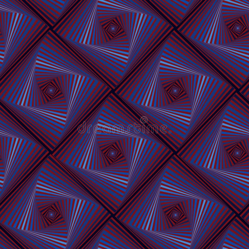 Seamless Pattern with Whirling Quadratic Forms Stock Vector ...