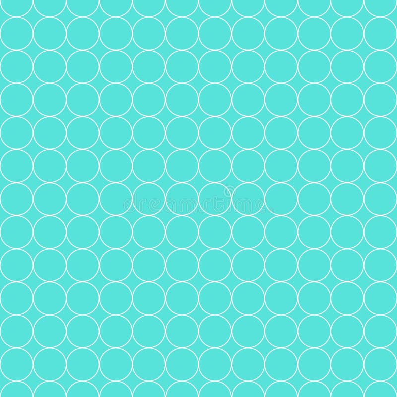 Seamless Pattern of White Circle Flat Vector Illustration Stock Vector ...