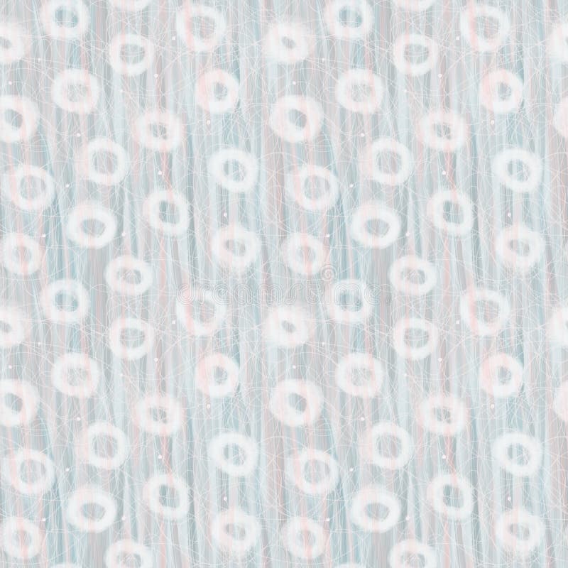 Seamless Pattern with White Fluffy Circles, Pastel Palette Stock ...
