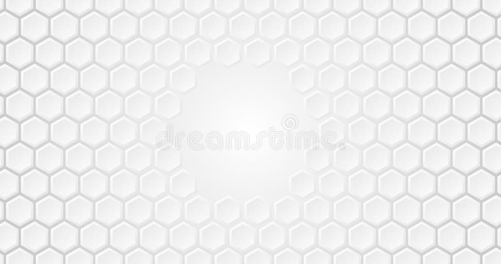 White Hexagon Background White Hexagon Pattern Vector Illustration ...