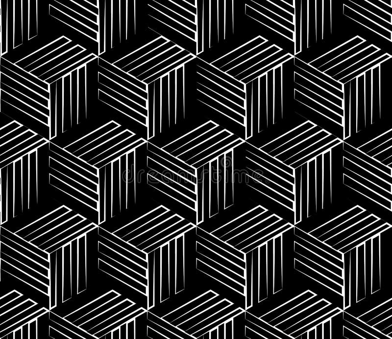 Seamless Pattern with White Lines, Modern Stylish Image. Stock Vector ...