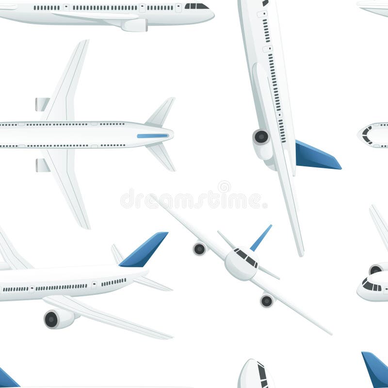 Airplane Profile - Isolated Stock Illustration - Illustration of ...