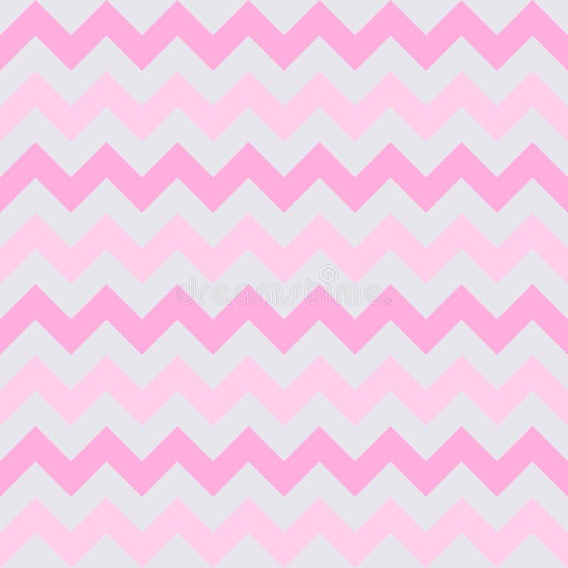 Seamless Pattern with White, Pink Zigzag. Abstract Vector Background ...