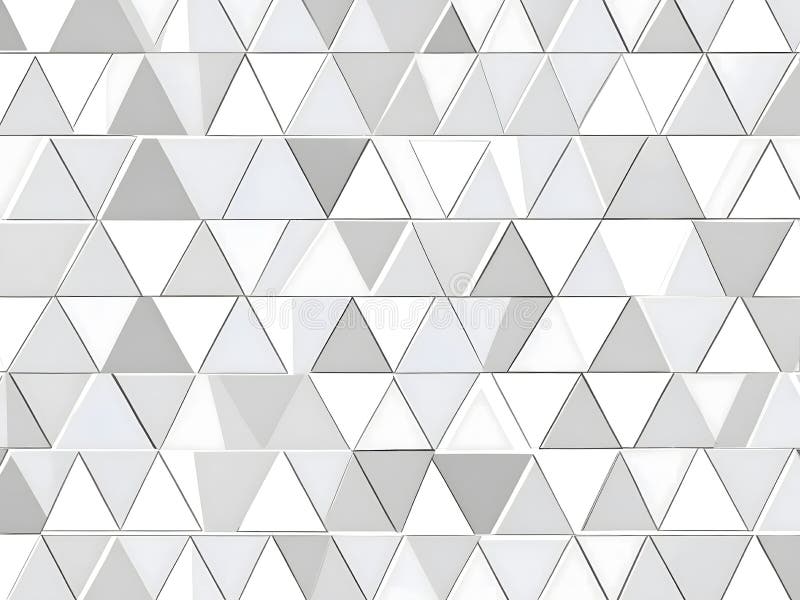 Seamless Pattern of White Triangles on a White Background Stock ...