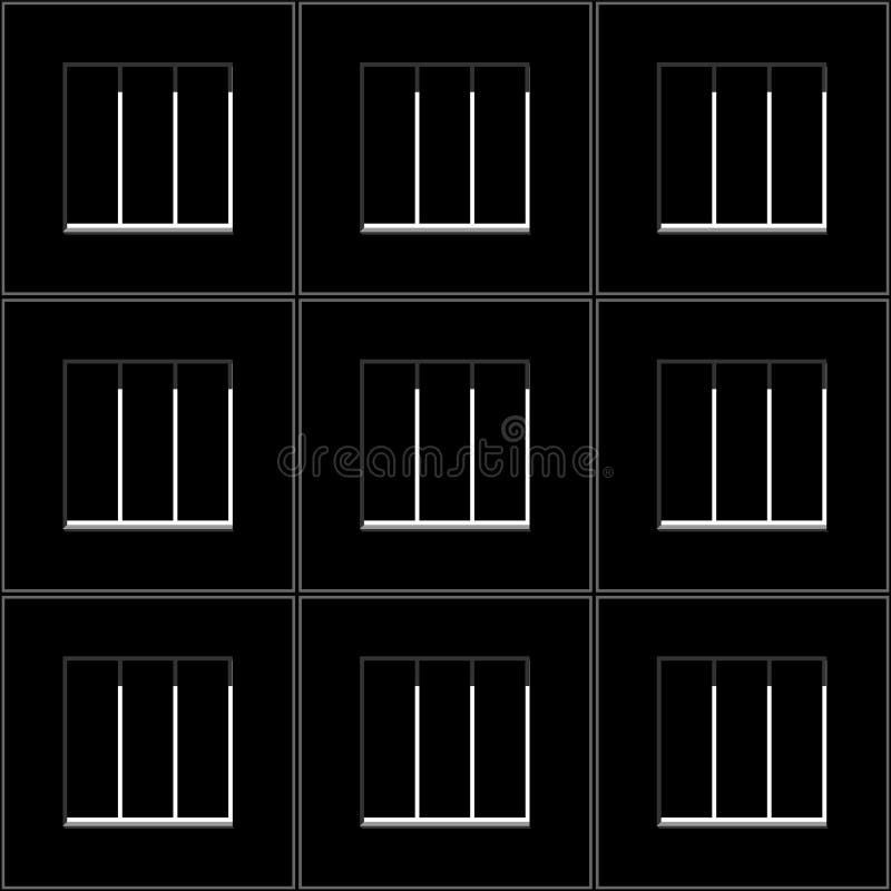 Seamless Pattern of Windows and Wall of Modern Dwelling House. Abstract ...