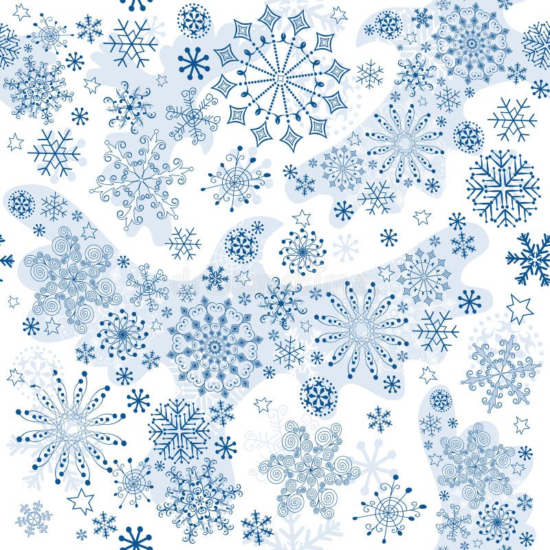 Winter repeating pattern stock vector. Illustration of circle - 22109937