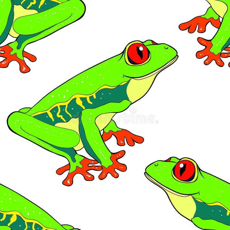 Red Eyed Tree Frog Vine Stock Illustrations – 17 Red Eyed Tree Frog ...