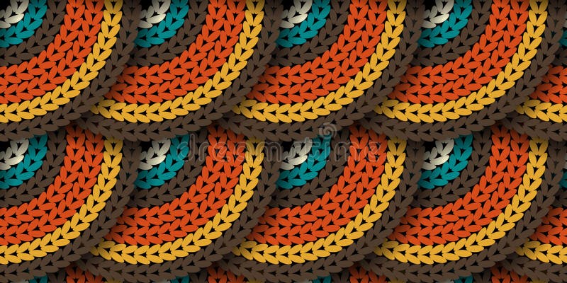 Seamless Pattern of Yarn. Knitted Clothes. Texture of Stitches Stock ...