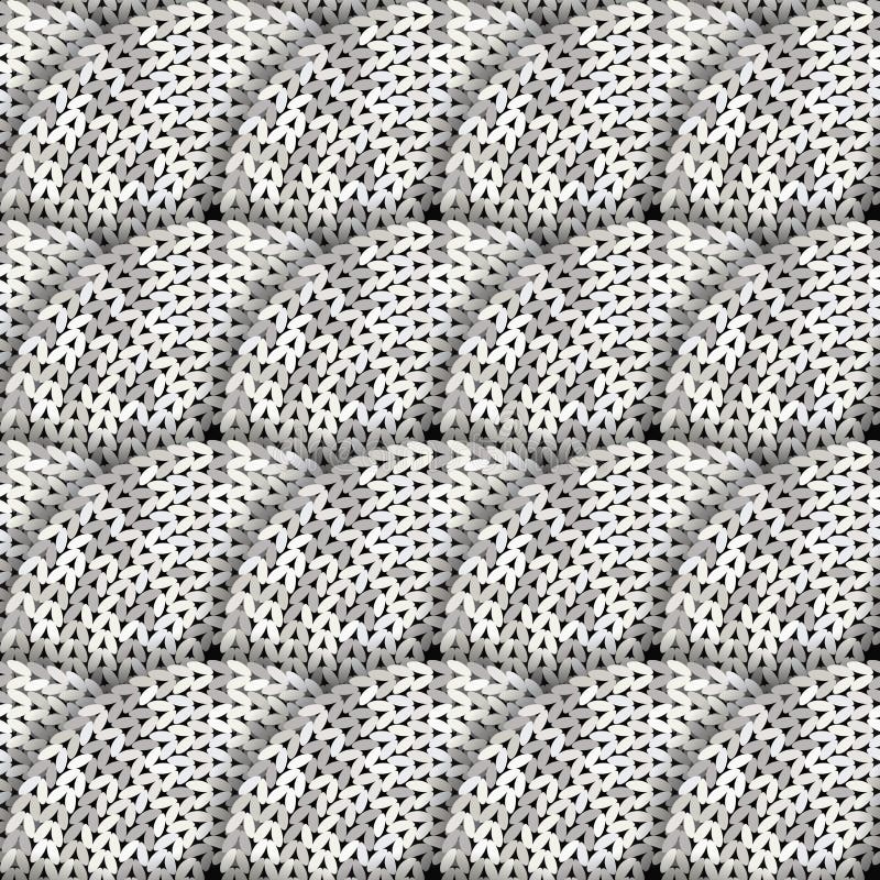 Seamless Pattern of Yarn. Knitted Clothes. Texture of Stitches Stock ...