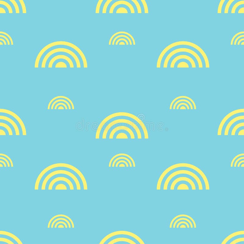 Seamless Pattern. Yellow Abstract Form. Abstract Wavy Background Stock ...