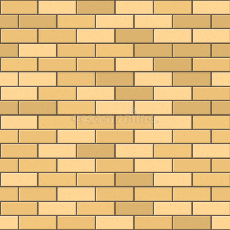 Seamless Pattern of Yellow Brick with Dark Seam. Vector Stock Vector ...