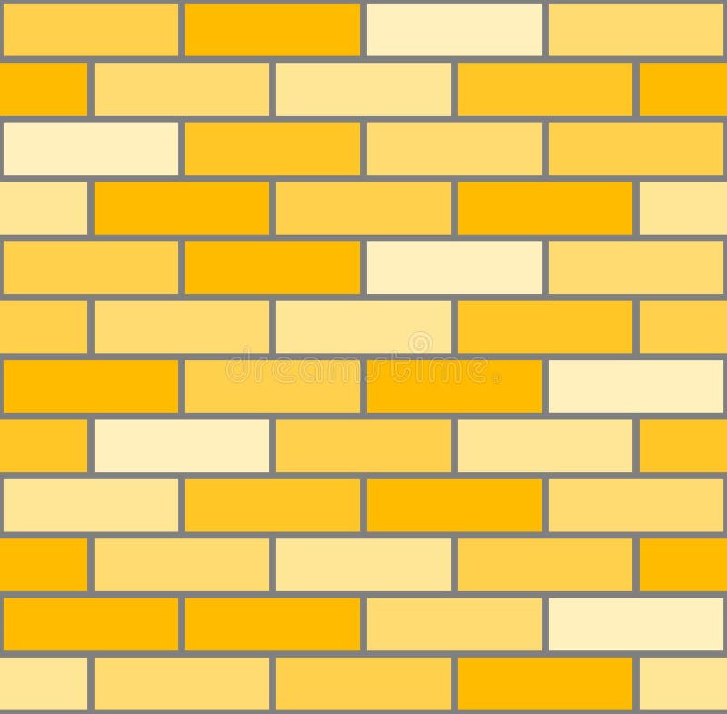 Yellow Bricks Vector Abstract Background Stock Vector - Illustration of ...