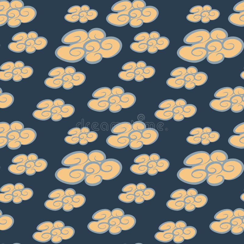 Yellow Cloud Applications Web Design Template Stock Vector ...