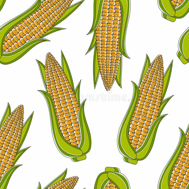Realistic Texture Corn Vector Illustration Stock Illustrations – 210 ...
