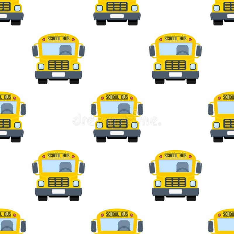 School bus pattern stock vector. Illustration of back - 26690858