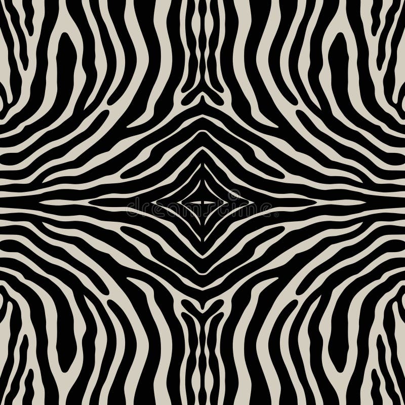 Seamless Pattern of Zebra Stripe Background Stock Vector - Illustration ...