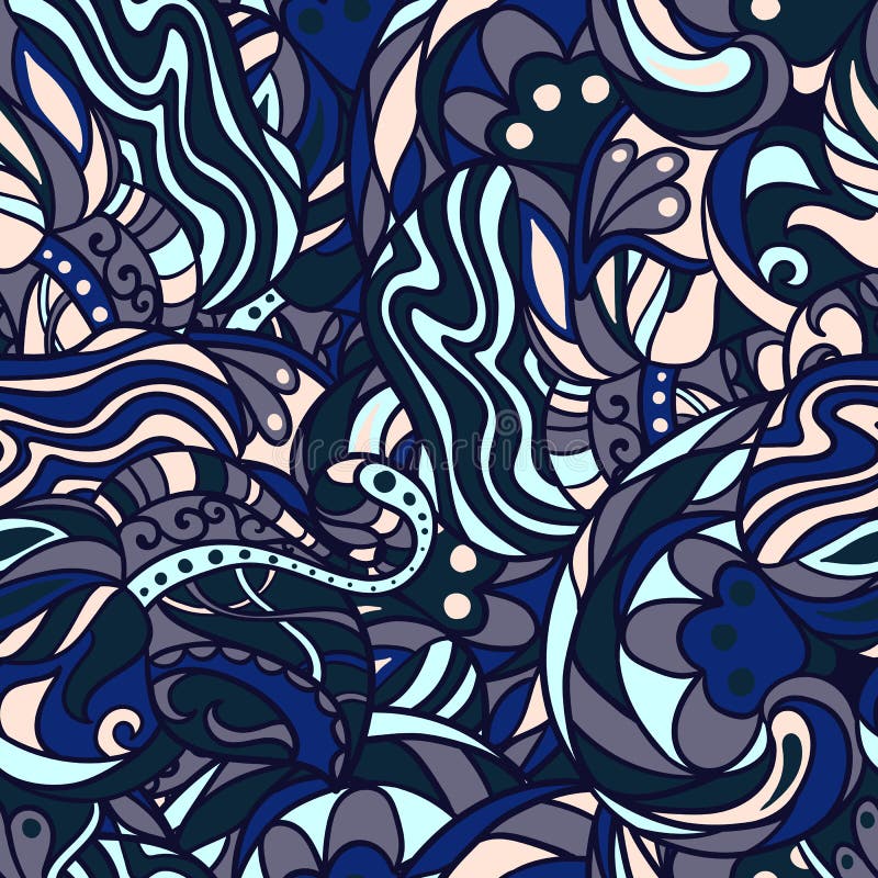 Seamless Pattern, Zentlange Design. Bright, Colorful Background Stock ...