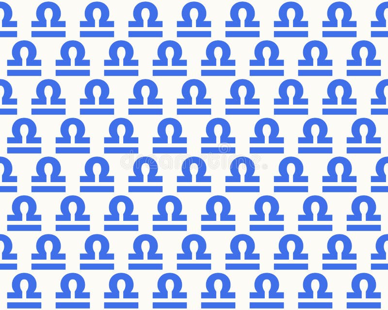 Seamless Pattern with Zodiac Sign Libra Stock Vector - Illustration of ...