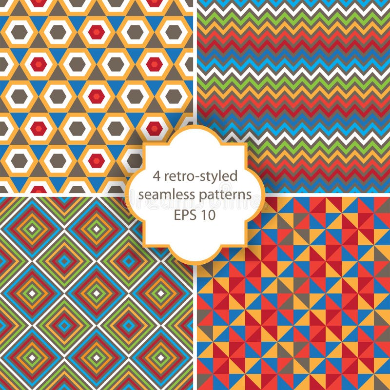 Seamless patterns stock vector. Illustration of collection - 36817231