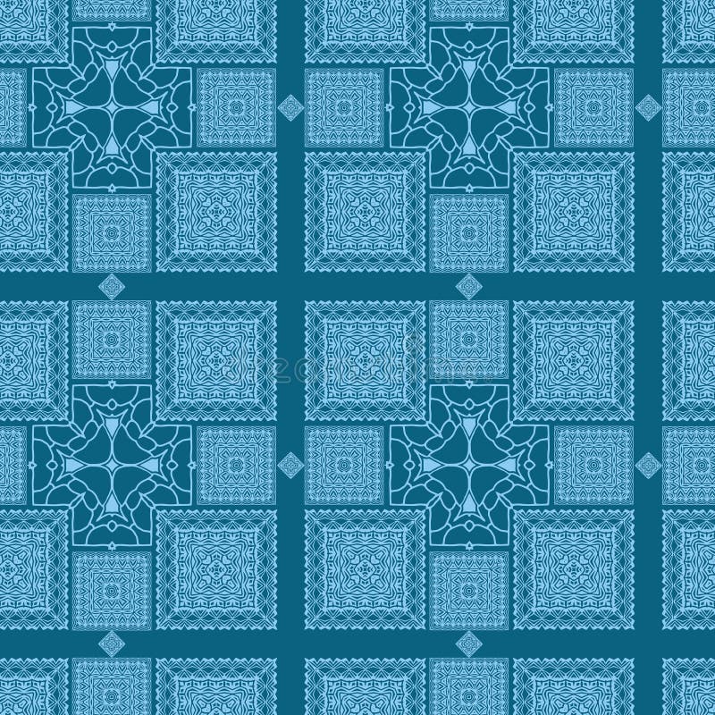 Seamless Patterns with Abstract Painted Squares Stock Vector ...