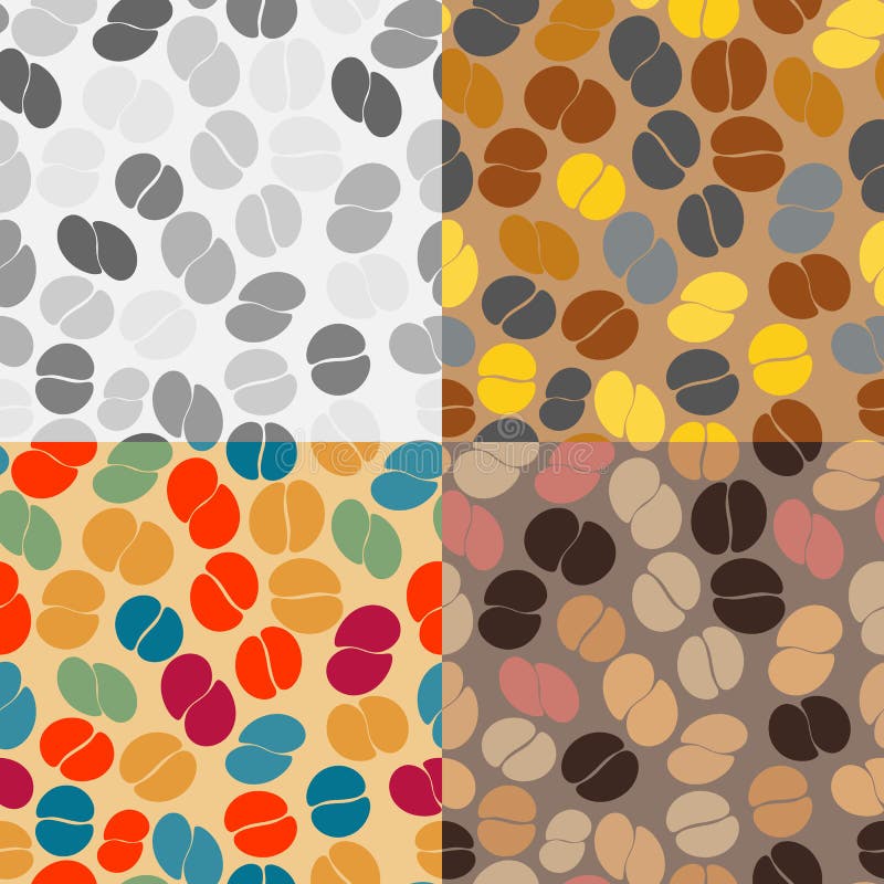 Stylized Coffee Beans Stock Illustrations – 637 Stylized Coffee Beans ...