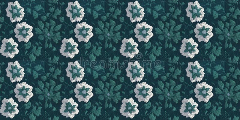 Seamless Patterns Dark Green Step Repeating Patterns Design Fabric Art ...