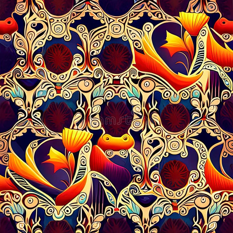 Seamless Patterns, a Delicate, Colourful Pattern with Subtle Hues and ...