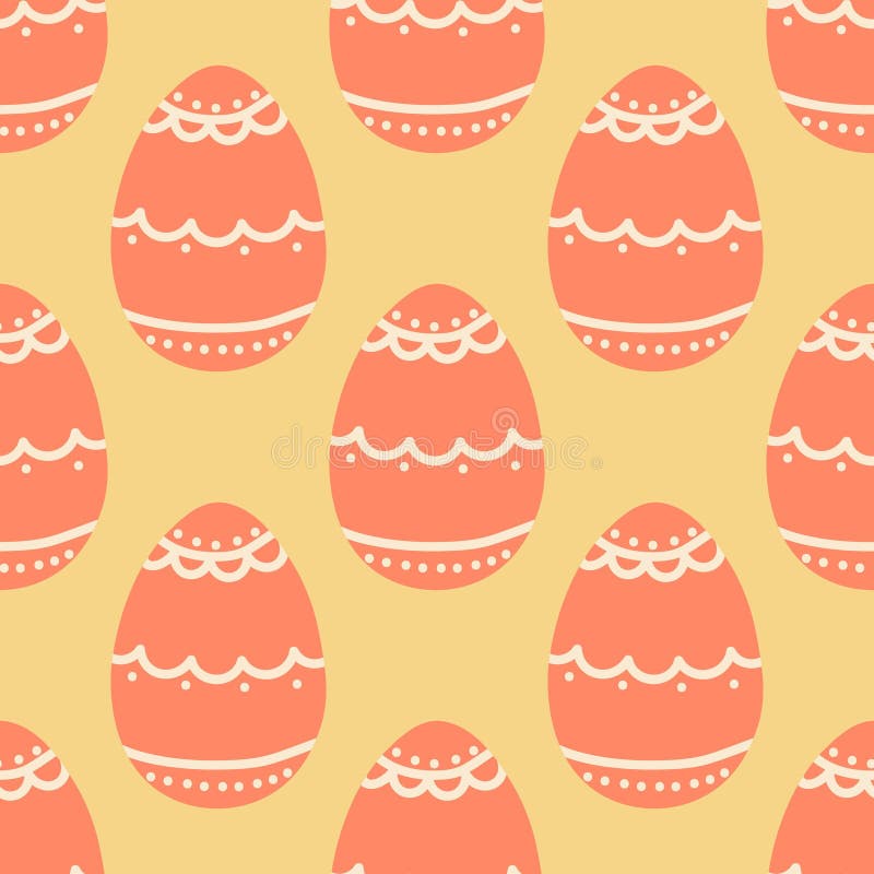 Seamless Patterns with Easter Eggs. Traditional Religious Easter ...