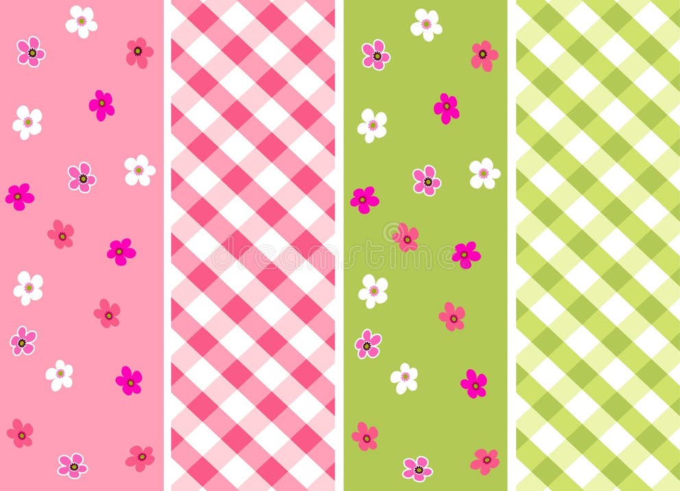 Seamless Pink Patterns Fabric Texture Stock Illustrations 18 045
