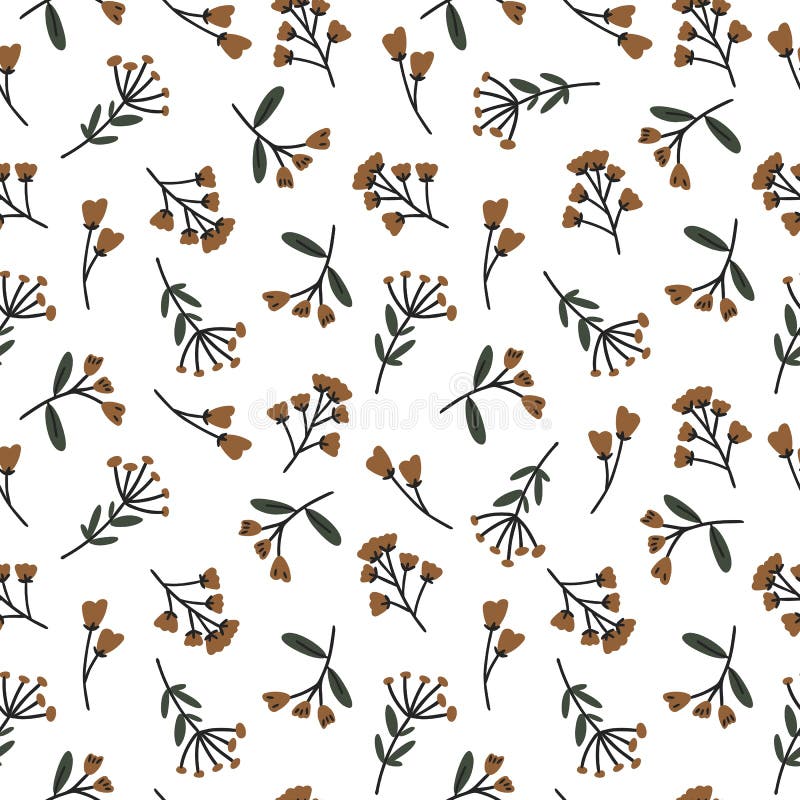 Seamless Patterns in Floral Style.Vector Illustration Stock Vector ...