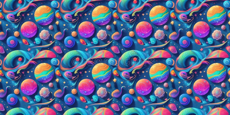 Seamless Patterns Galaxy Stars Cosmic Design Repeating Patterns Design ...