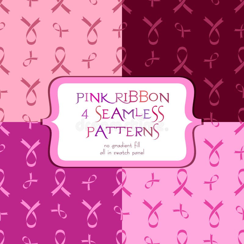 Breast Cancer Awareness Pink Ribbon Pattern Stock Image - Image of ...