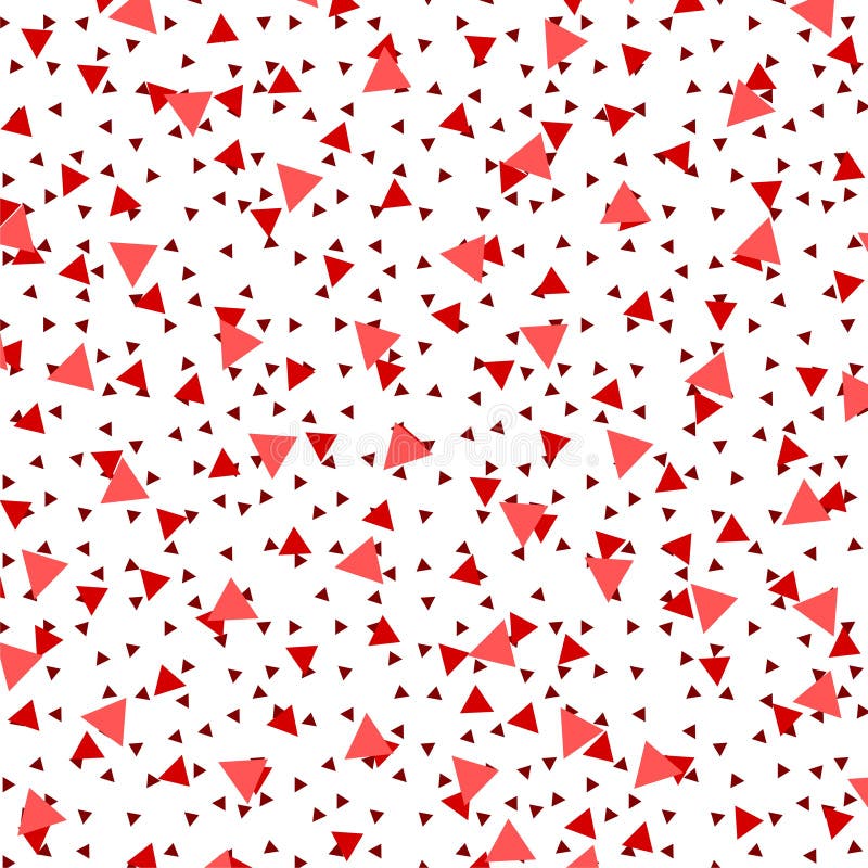 Seamless Patterns with Red Triangles Stock Vector - Illustration of ...