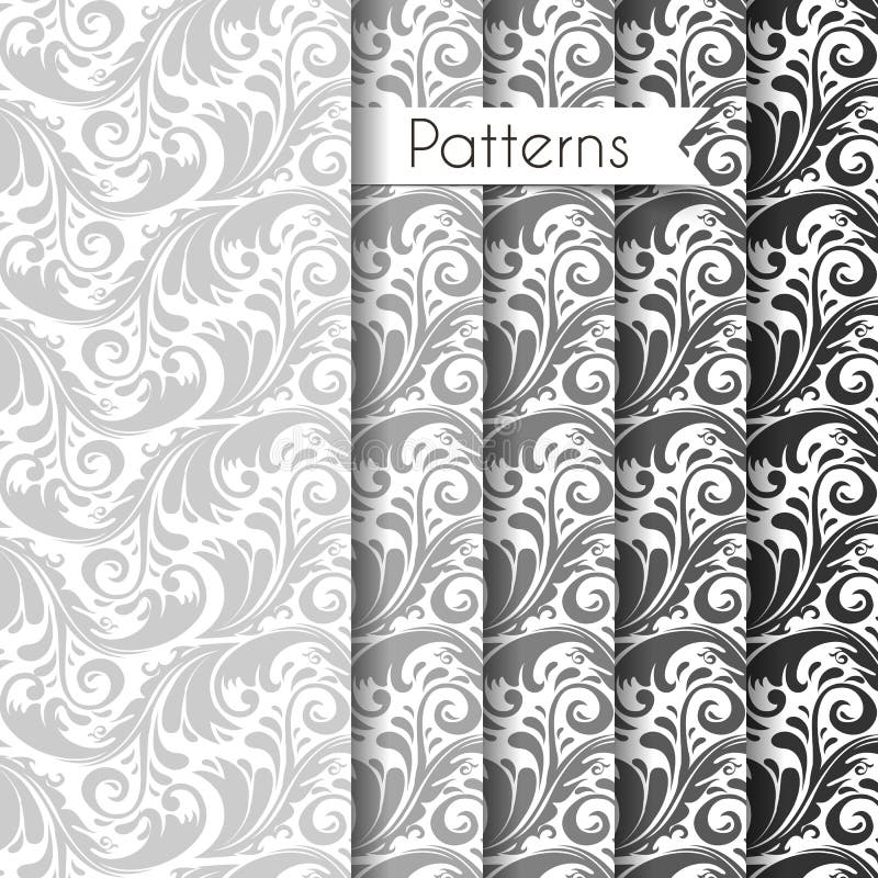Seamless patterns set stock vector. Illustration of collection - 39967014