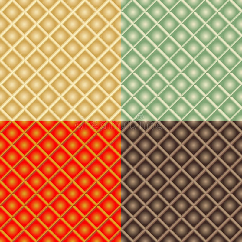 Seamless Patterns of Squares with Balls Stock Vector - Illustration of ...