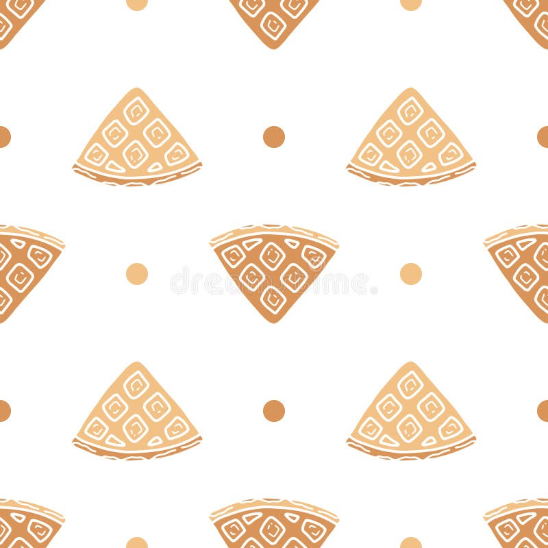 Seamless Patterns of Waffle Cartoon Doodle. Stock Vector - Illustration ...
