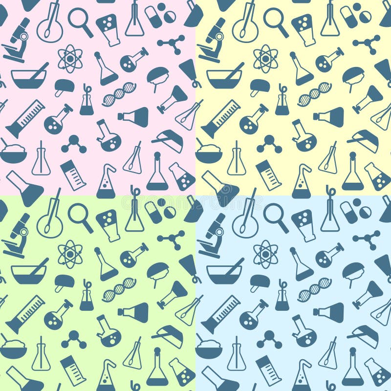 Repeating Science Pattern stock vector. Illustration of vector - 6818462