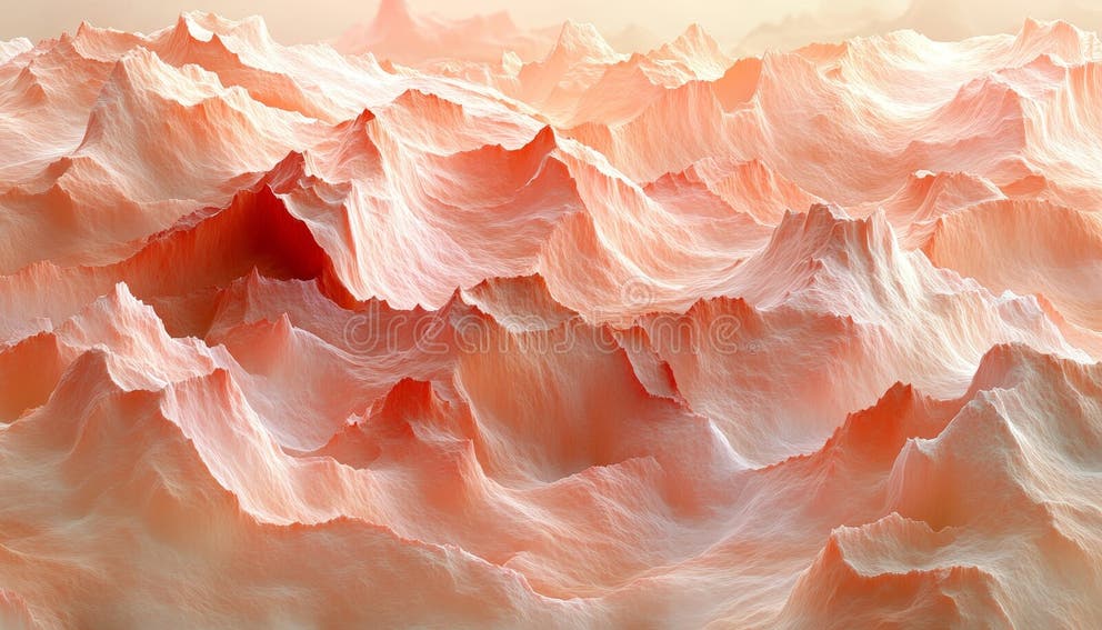 Seamless Peach 3D Low Profile Style, Delicate Wave Texture Pattern Background for Text and ...