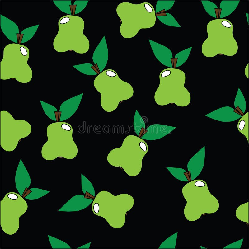 Seamless pear pattern stock vector. Illustration of card - 69237274