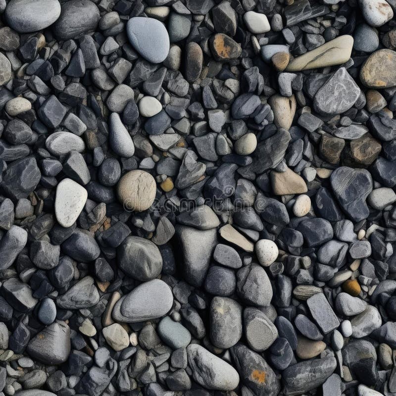 Seamless Pebble Beach Texture Stock Illustration - Illustration of ...