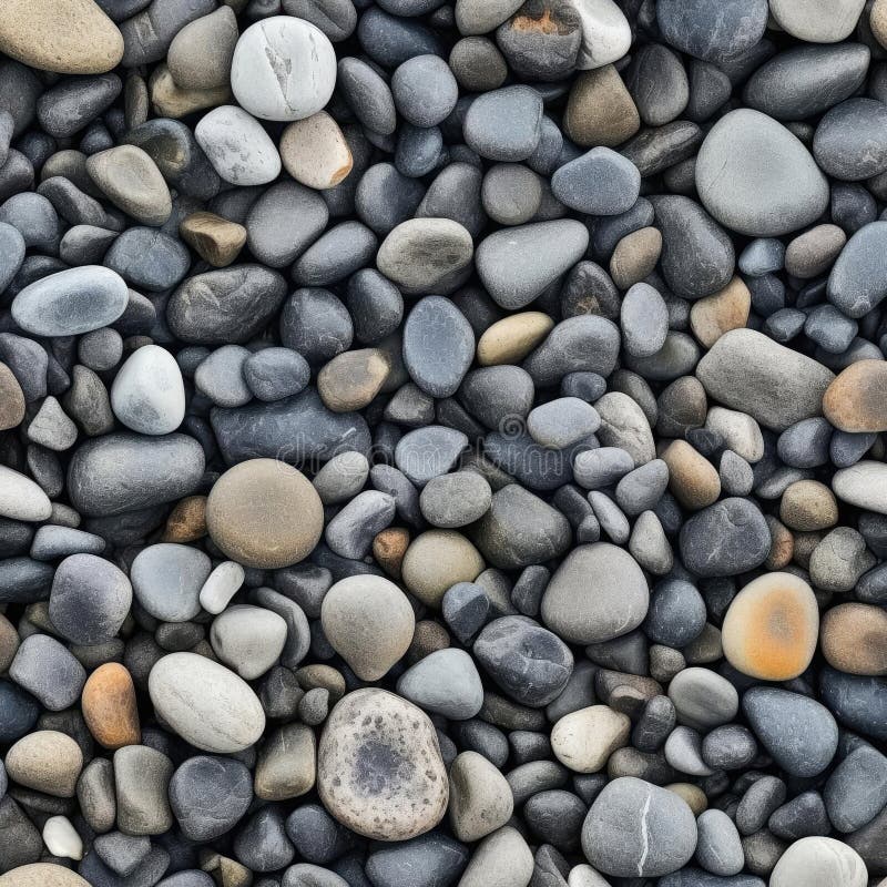 Seamless Pebble Beach Texture Stock Illustration - Illustration of ...
