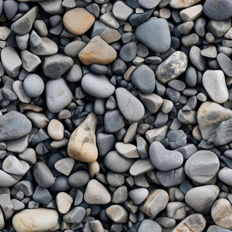 Seamless Pebble Beach Texture Stock Illustration - Illustration of ...